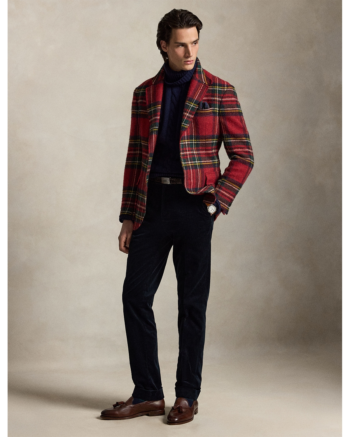 POLO RALPH LAUREN Polo Ralph Lauren The RL67 Wool Plaid Tweed Jacket